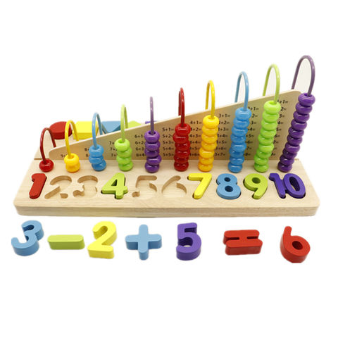 China Multicolor Wooden Number Match Game Toy Montessoei Toy for ...