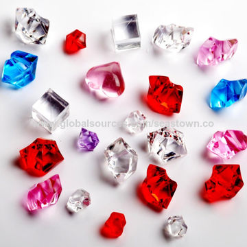 China Plastic beads diamond shaped PS material on Global Sources