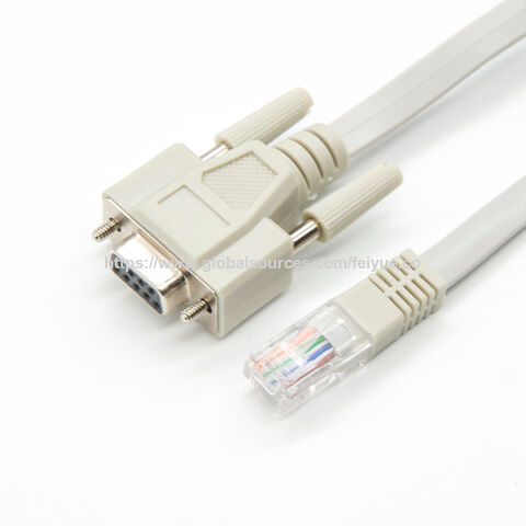 Buy Wholesale China Flat Rj45 To Db9 Pin Cable Male To Female & Rj45 To ...