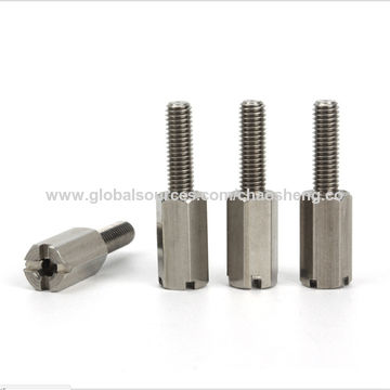 Non-standard customized metal single-head stud hexagonal copper pillar ...