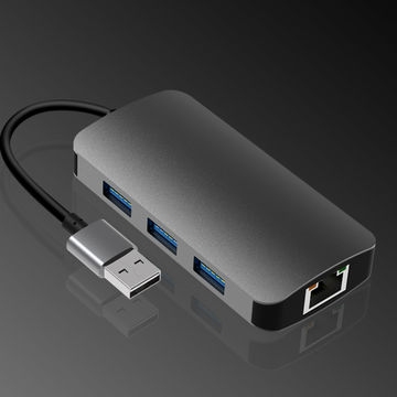 Buy Wholesale China 4ports Usb A Hub To Rj45 Ethernet Lan + 3*usb A ...