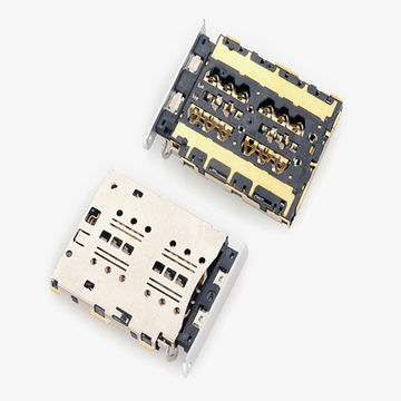 12PIN Dual NANO SIM card connectors SMT type H1.35mm sim card readers ...