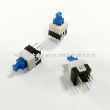 Buy Wholesale China 7x7 Push Button Self Locking Rocker Switch Ac 250v Vertical Type & Push ...