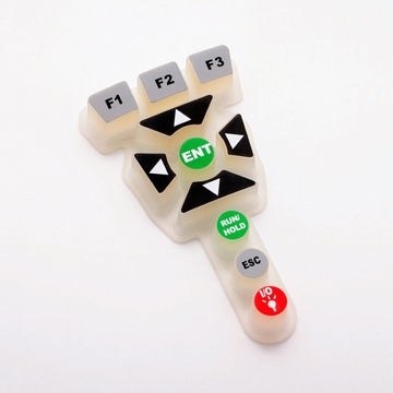 China Custom design silicone rubber conductive screen printing keypads ...