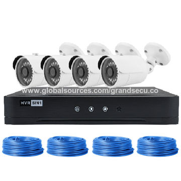 ChinaWaterproof Outdoor Full IP Bullet 4ch NVR Kits Security Camera ...