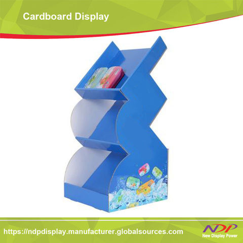 China POP Customized supermarket paper display rack ,advertising ...