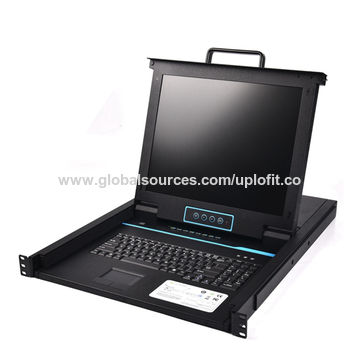 1u KVM Rackmount Console Displayport KVM Switch 8 Port with 17inch LCD ...