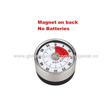 Buy Wholesale China Kitchen Timers Magnet On Back No Batteries ...