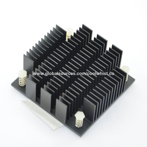 China Aluminum Push Pin Heat Sink 60x58x23mm with Thermal Pad on Global ...
