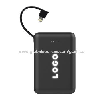 Buy Wholesale China 10000mah Lighted Led Logo With Built-in Cable & Led ...