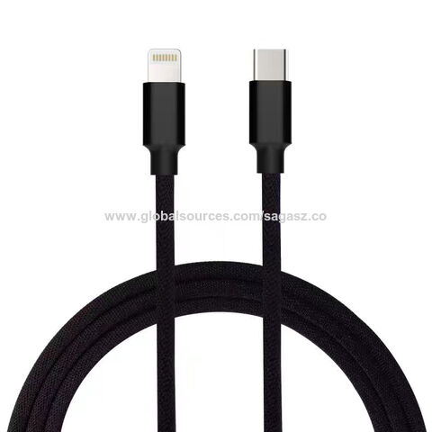 Buy Wholesale China Braided Type C To Lightning Data Cable With Fast ...