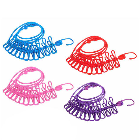 Buy Wholesale China Portable Elastic Windproof Drying Clothes Hanger ...