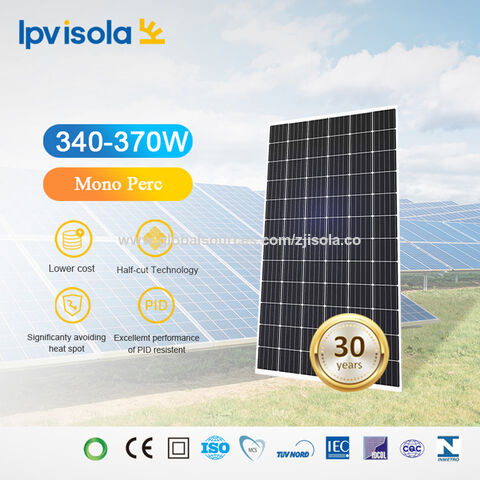 High efficiency A grade Isola 360W monocrystal solar panels 340W/350W ...