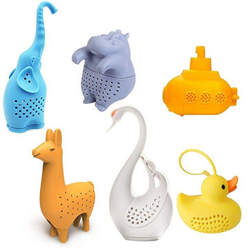 Buy Wholesale China Custom Silicone Reusable Portable Tea Strainer ...