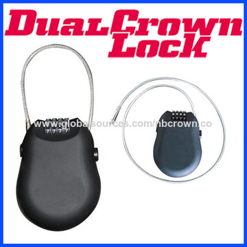 Buy Wholesale China Bicycle Lock Of 4-digit Retractable Adjustable ...