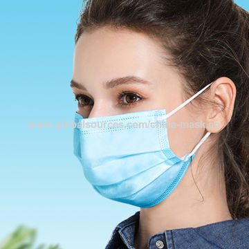 Buy Wholesale China Melt Blown Filter Disposable Face Mask With 3 Ply ...