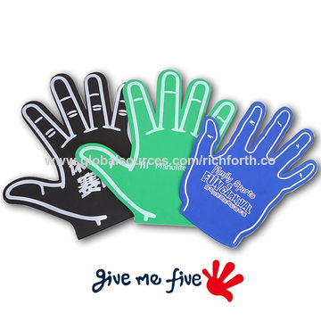 Cheering eva sponge foam Hand,Foam High Five Fingers Concert Hand ...