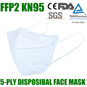 FFP2 KN95 EN149 SGS TUV Certified FDA 3D 5-Ply Non-Woven Disposable Face Mask, FFP2 Face Mask ...