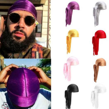 Buy Wholesale China Fashion Men's Satin Durags Bandanna Turban Wigs ...