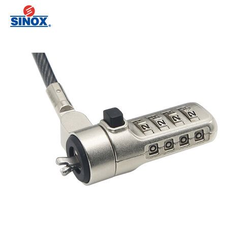 4-digit resettable combination laptop lock, Laptop Lock Computer Lock ...