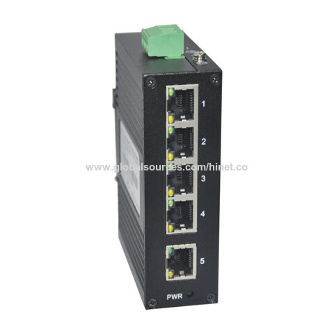 5 port industrial switch din rail 10/100M fast ethernet switch, 10/100M ...