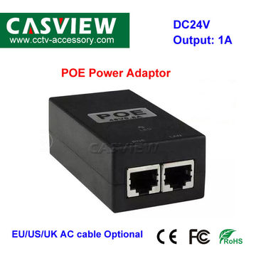 China 24VDC 1A Poe Power Adaptor for CCTV Poe IP Camera Poe Switch ...