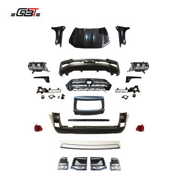 Gbt Black Body Kits Front&rear Bumper With Led Light Headlight For Land ...