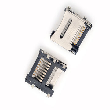 ChinaMUP 8PIN SMT type H1.5/1.8mm TF SD Card connector /memory card ...