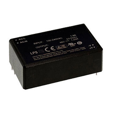 Taiwan 60W 24V miniature size, PCB mounting type AC DC power module ...