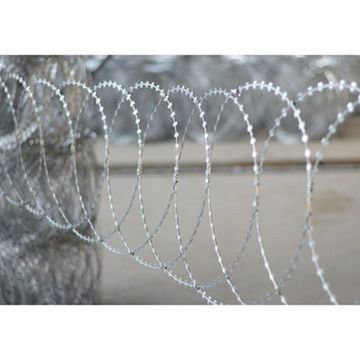 Buy Wholesale China Galvanized Razor Concertina Barbed Wire, Flat Wrap ...