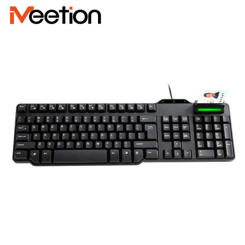 China Computer Ergonomic Wired IC Smart Credit Reader Card Keyboard ...