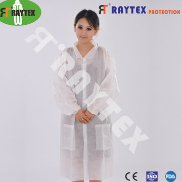Disposable Nonwoven Lab Coat Workwear Uniform from Raytex, disposable ...
