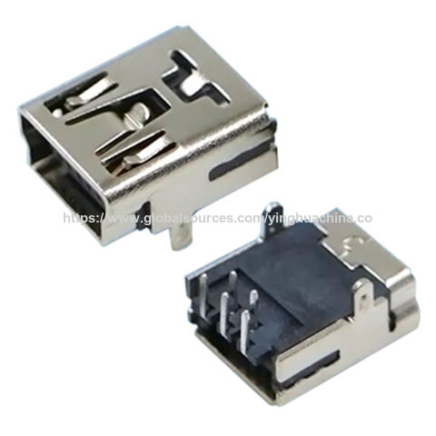 Buy Wholesale China Mini Usb Connector 5p Female, B Type Right-angle ...