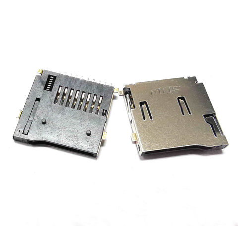 MUP 8PIN SMT Memory card connectors blade switch push push type H1.85mm ...