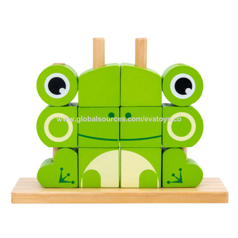 Buy Wholesale China 2020 New Arrival Educational Wooden Frog Block For ...