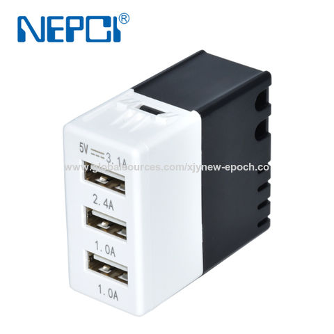 3 Port Usb Charging Socket Module 23x45mm, Israeli Multi-port Usb ...