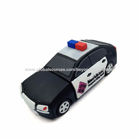 Customized Shaped PVC Police car--shaped 2D and 3D USB Flash Drive ...