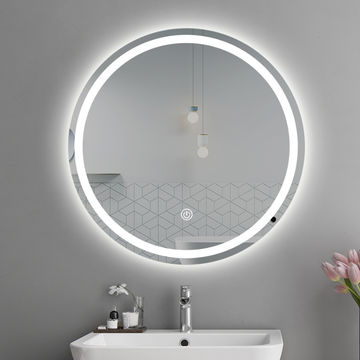 Buy Wholesale China Round Backlight Led Wall Mounted Smart Mirror Touch ...