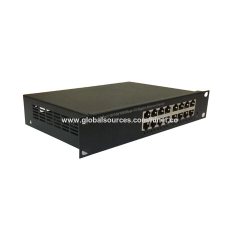 10" Ethernet switch 16 ports full Gigabit rack-mounted network switch ...