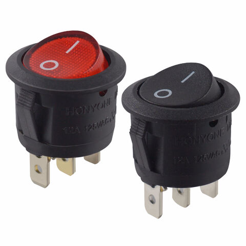 Buy Wholesale China Honyone Led Rocker Switch, Round On/off 2-pin 2 ...