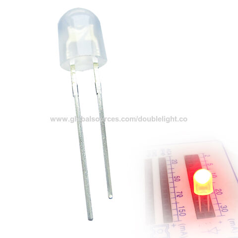 5.20×3.80mm Elliptical Wide Angle Hyper Red LED 1000-1800mcd 632nm ...