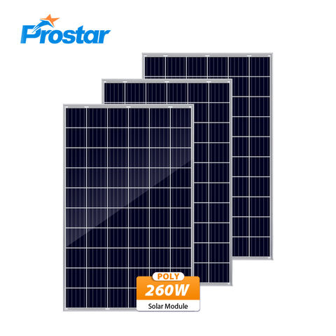 260W Polycrystalline Solar Panel 260Wp High Quality 60Cells Poly Solar ...