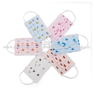 China High quality soft children anti-dust 3ply disposable mask ...