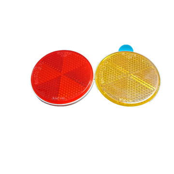 China Round led E4 plastic reflex reflectors motorcycle reflector with ...
