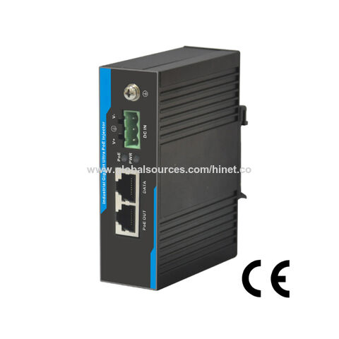 60w Industrial Din Rail Gigabit Poe Injector - China Wholesale ...