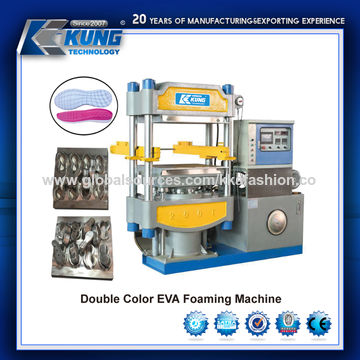ChinaDouble color EVA foaming machine , For EVA foaming sole making on ...