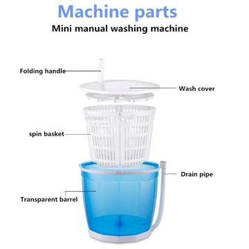 Mini handheld manual Washing Machine Without Electricity, Washing ...