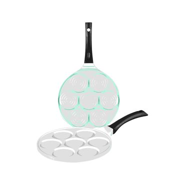 ChinaSeven compartments die cast fry pan for eggs on Global Sources