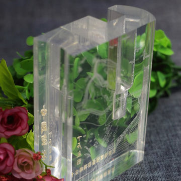 Crystal Clear Acrylic Block Stand Solid Photo Block, solid block - Buy ...