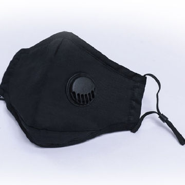 Washable, Cotton Filter Mask With Breathing Valve For Pm 2.5 Cotton ...